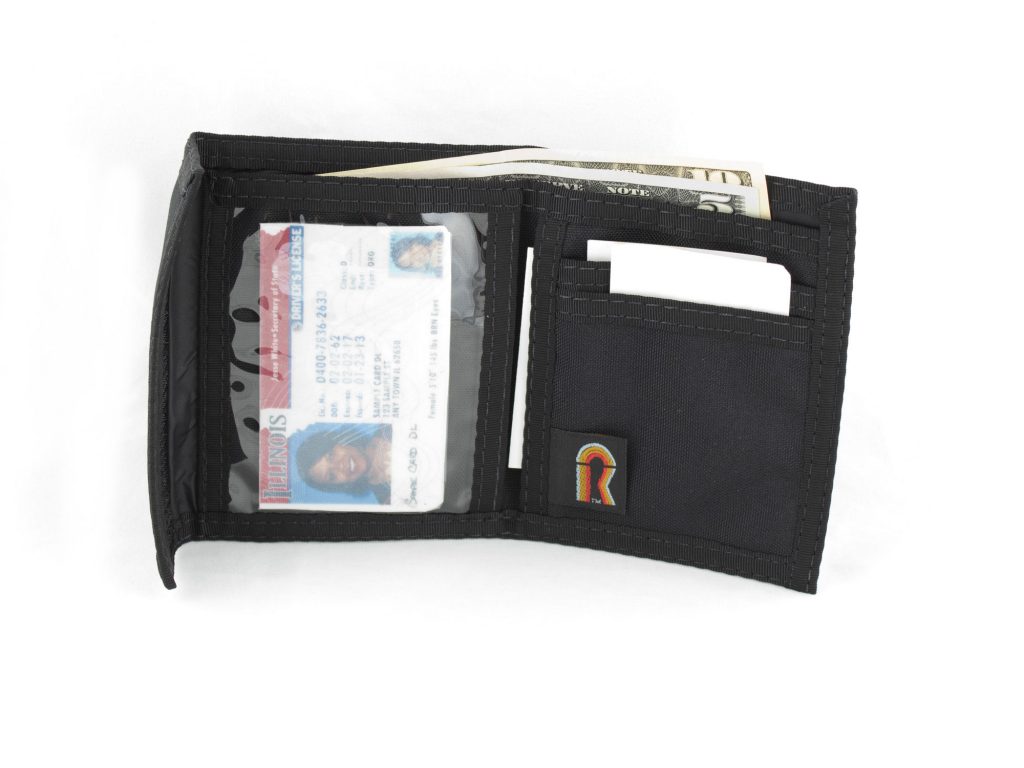 Rainbow Bifold Wallet with inside ID Window/ Black 10PL-BLK – Rainbow ...