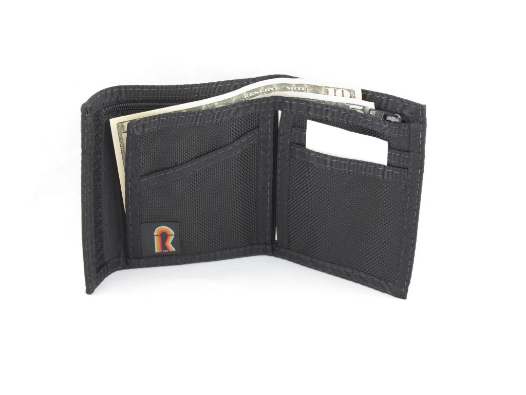 Original Rainbow Bifold Wallet in Ballistic Nylon – Black – Rainbow of ...