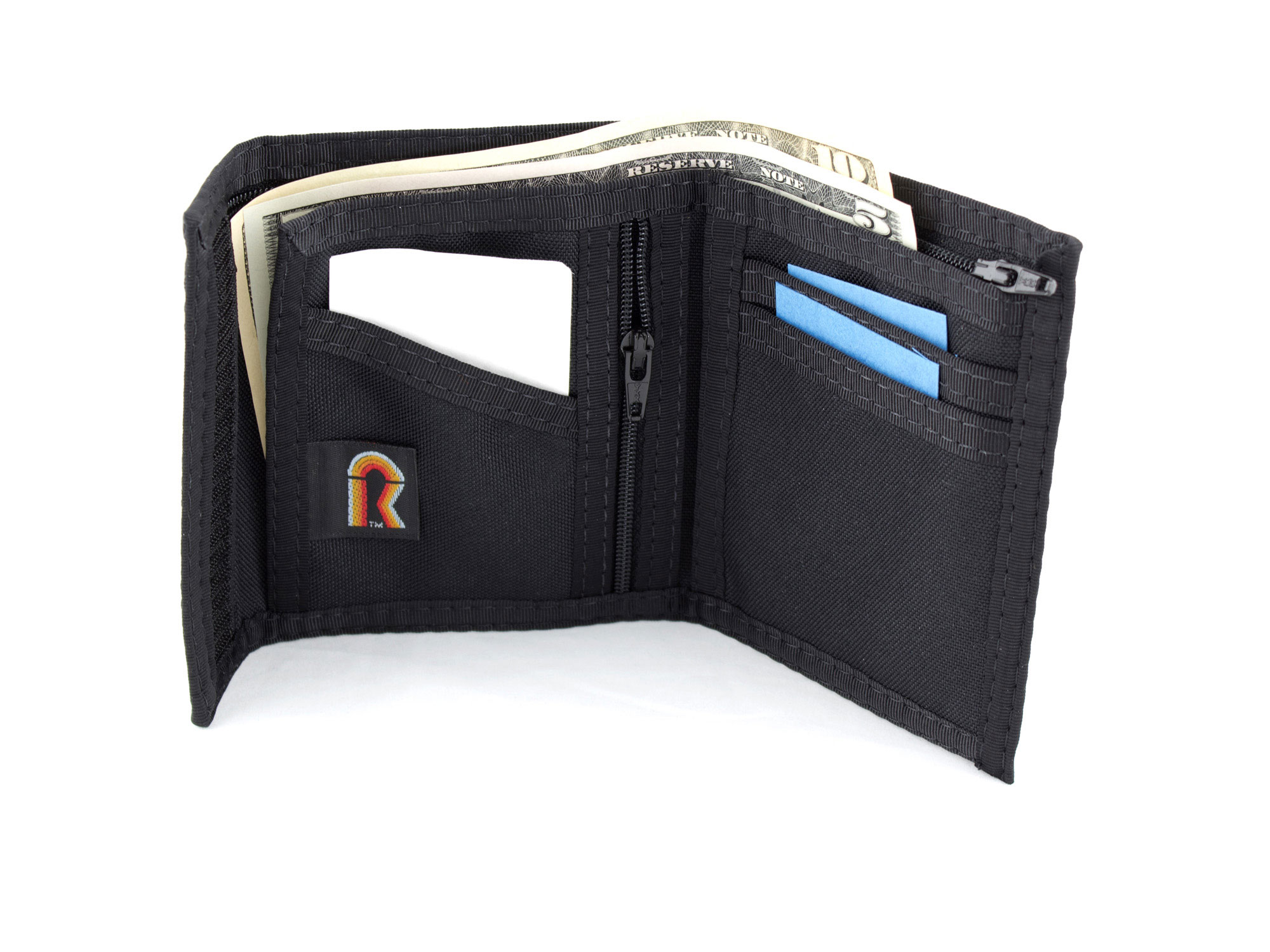 Original Bifold Wallet with RFID Blocking Panel – Black – Rainbow of ...