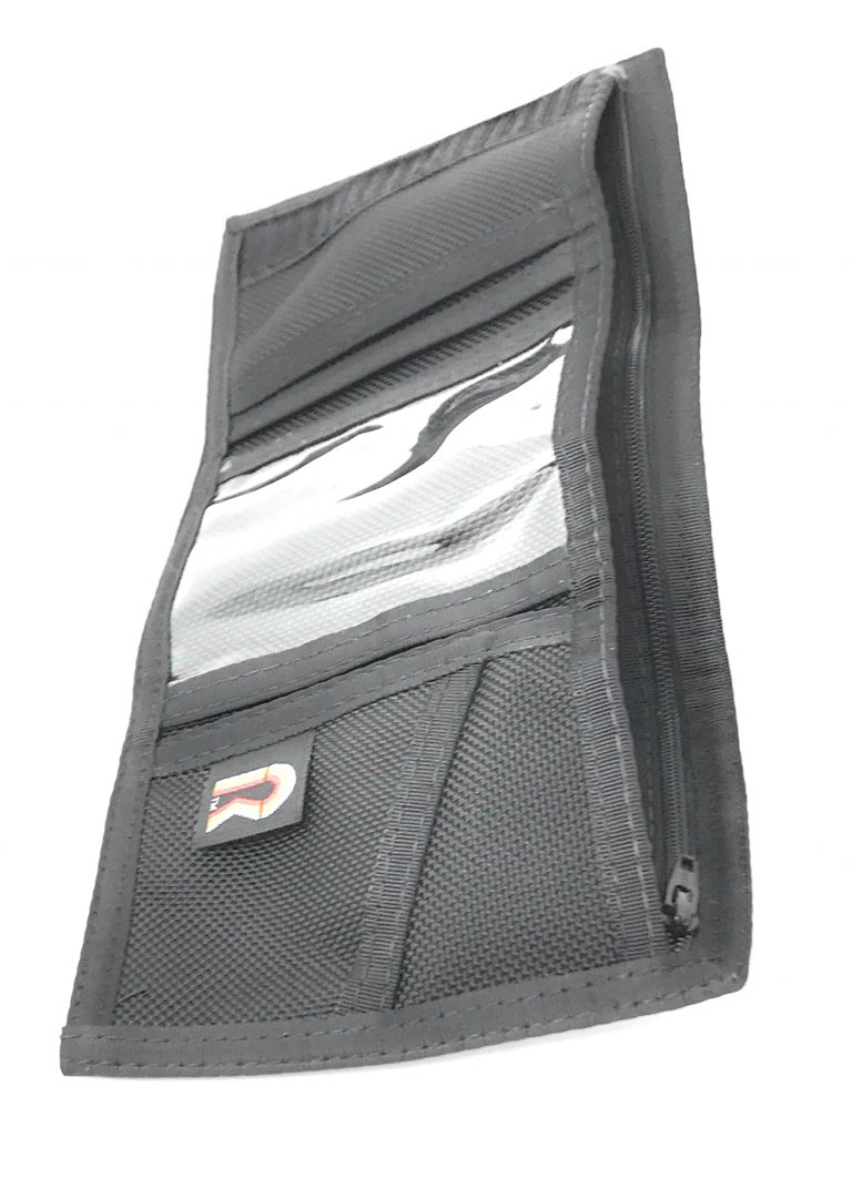 Trifold Black Ballistic Nylon Inside / Outside Window Wallet. Made in ...