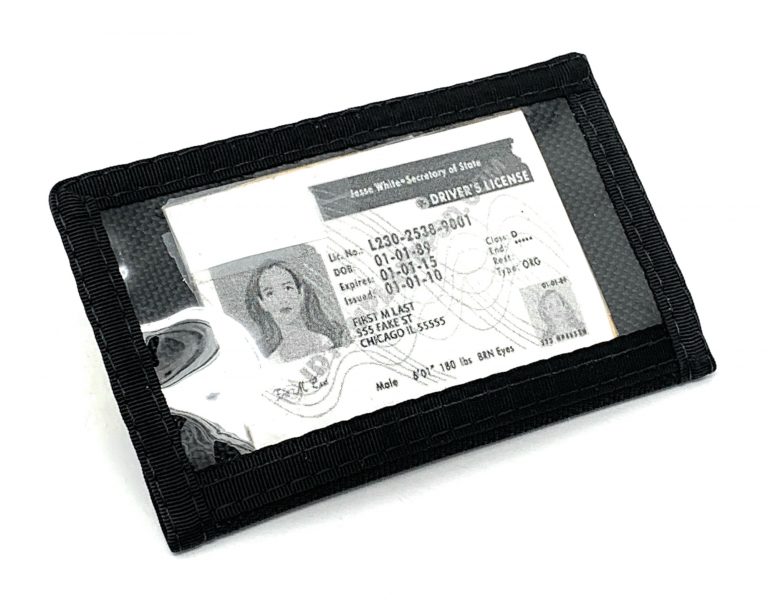 Minimalist Front Pocket Slim ID Wallet / Inside Keyring Lanyard ...